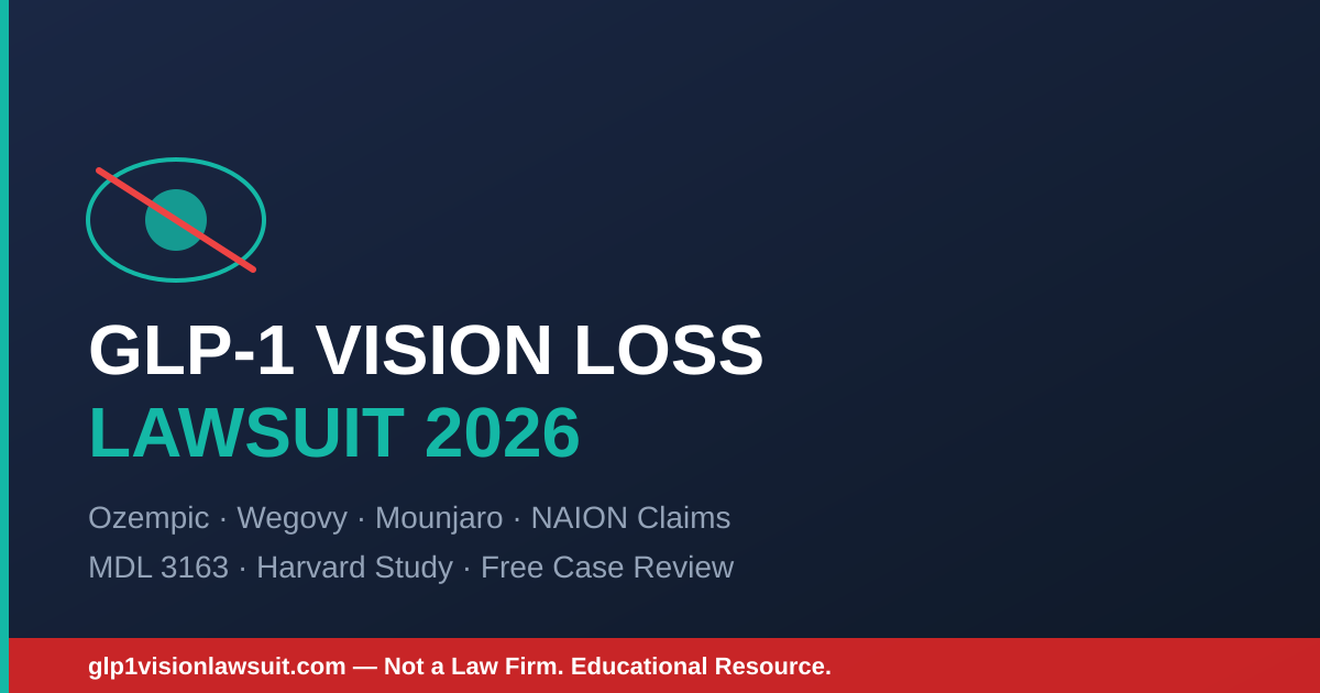 GLP-1 Vision Lawsuit MDL Status: Where the Cases Stand in 2026